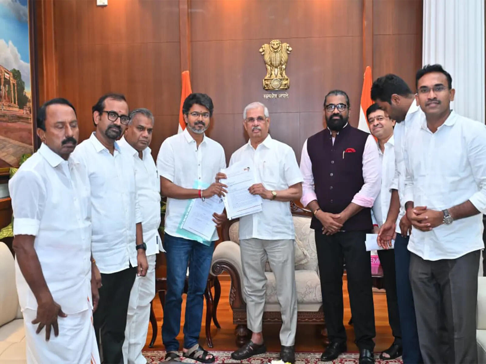 Thalapathy claims the throne: Vijay meets Tamil Nadu governor for third ...