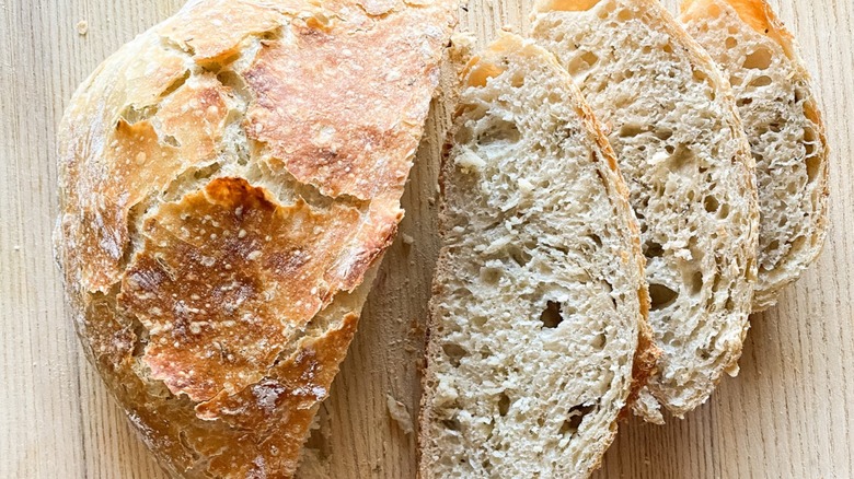 No-knead rosemary bread