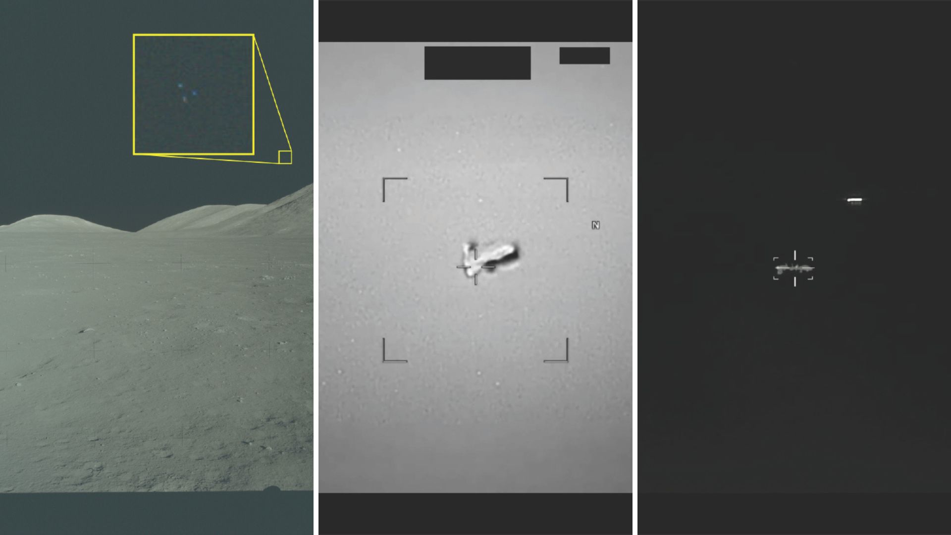 Pentagon shares 17 newly declassified UAP images from the 1972 moon ...