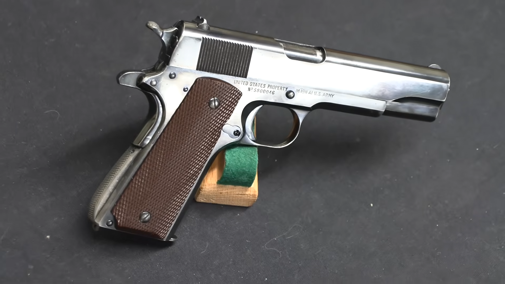 This rare WWII pistol was made by a sewing machine company