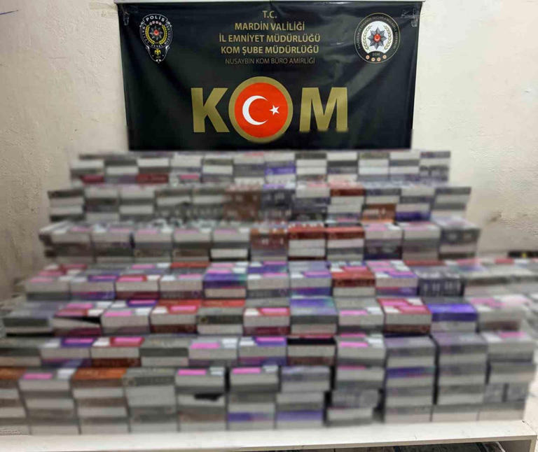 Mardin’de 12 bin 780 paket elektronik sigara kiti ele geçirildi