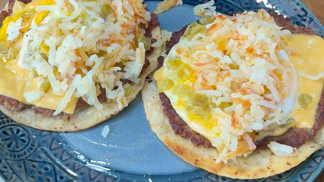 Quick breakfast smashburger tacos perfect for busy mornings
