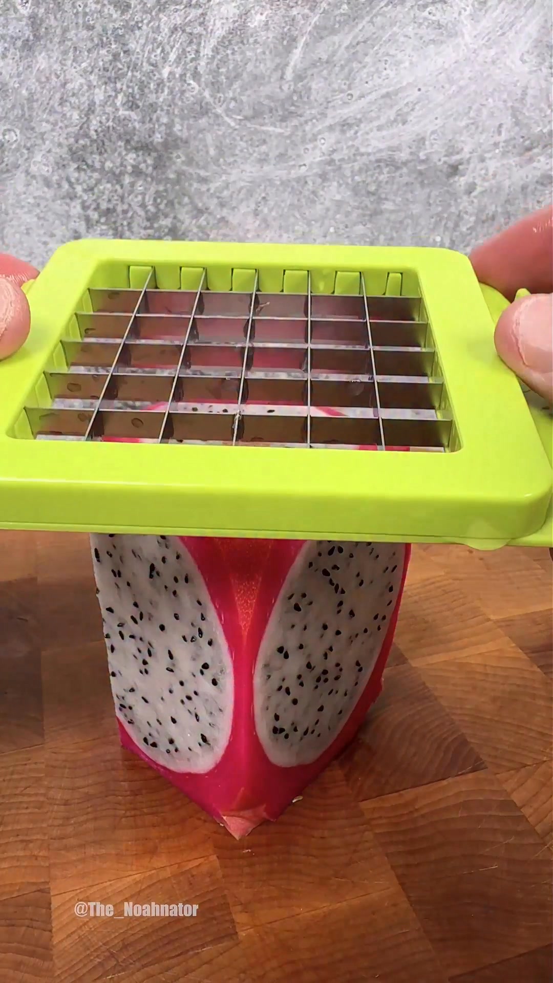 Easy way to cut dragon fruit