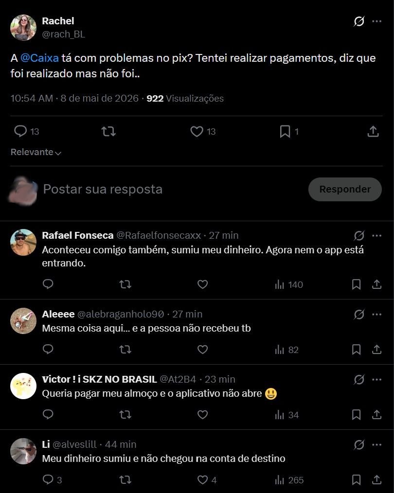 Caixa fora do ar? Aplicativo apresenta falhas de login e no Pix nesta ...