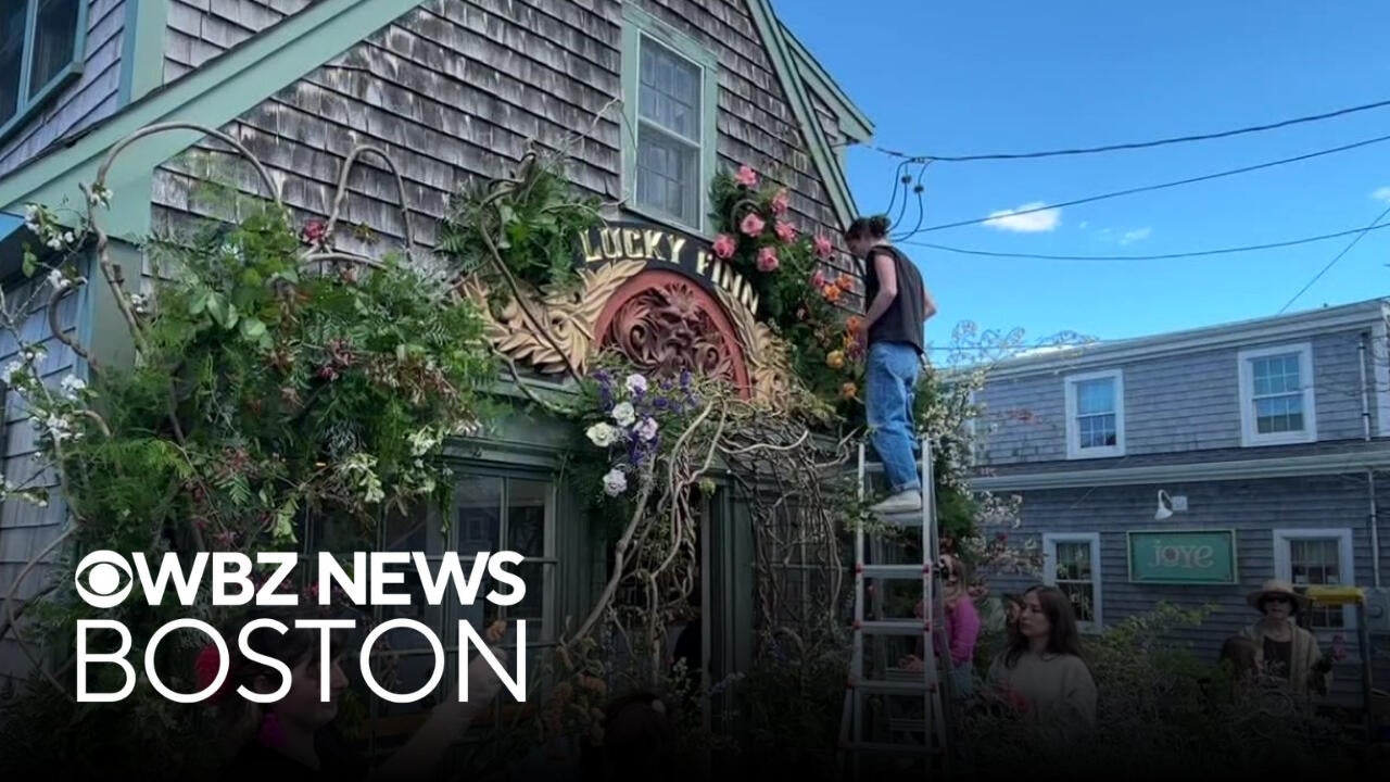 Scituate cafe covered in thousands of beautiful flowers for Mother's Day