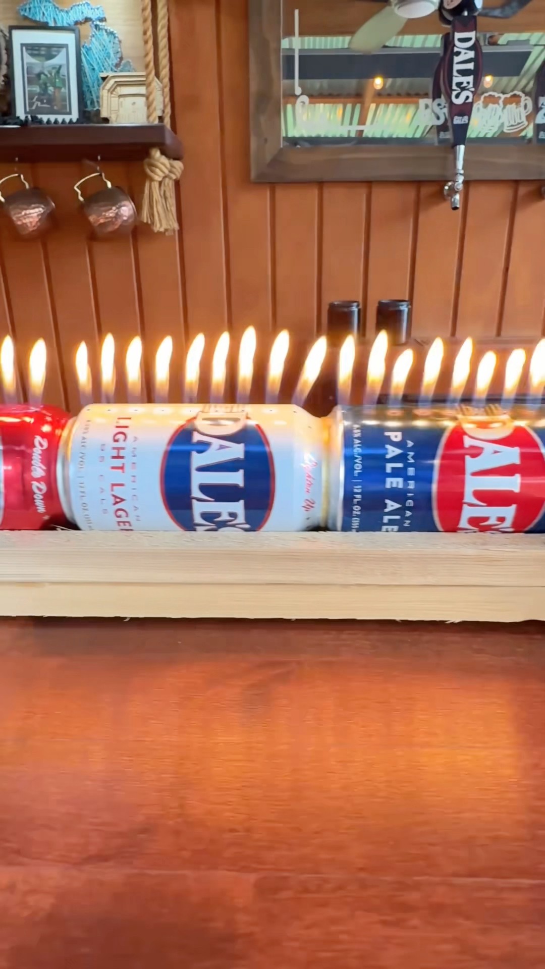 I made a Ruben’s Tube from empty beer cans