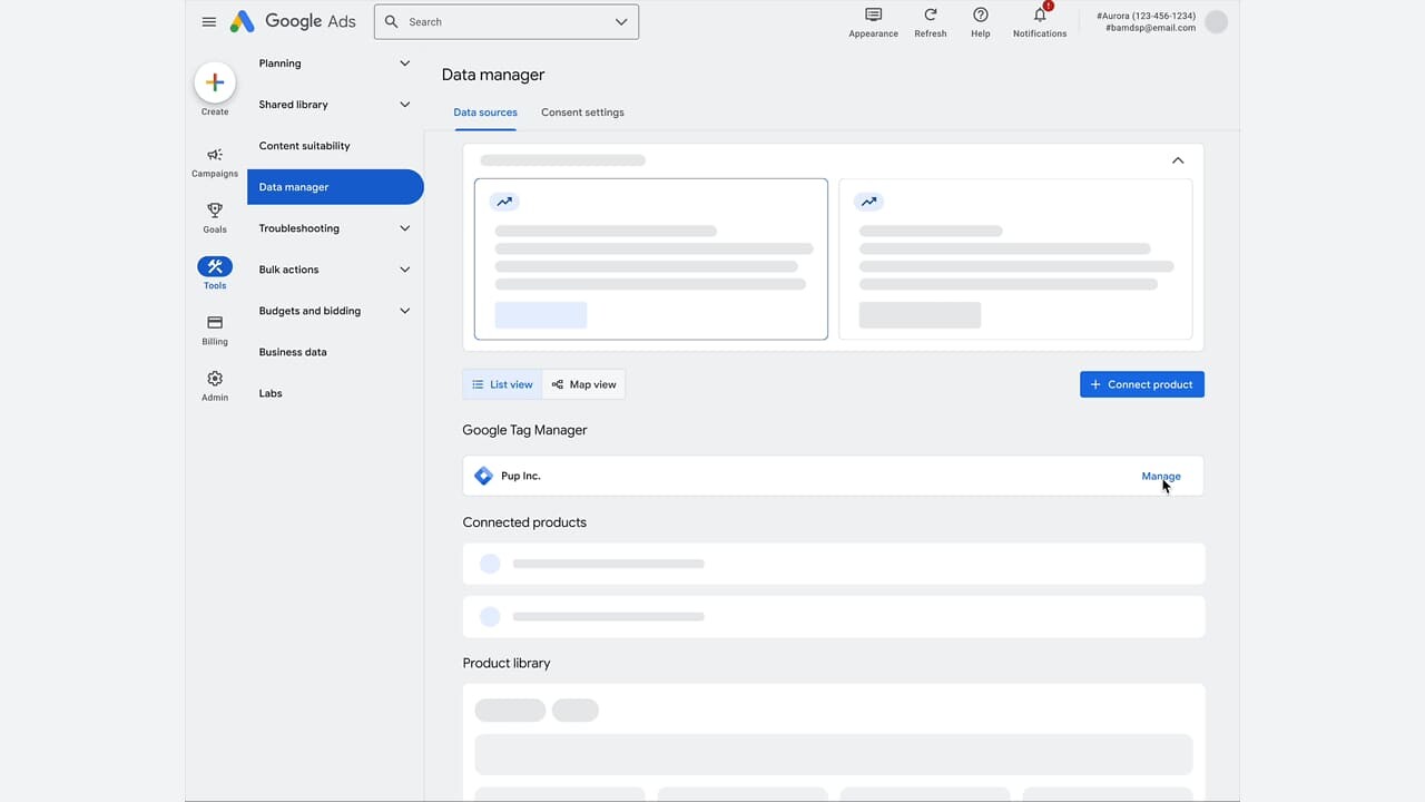 Google Ads surfaces Tag Manager controls inside its interface