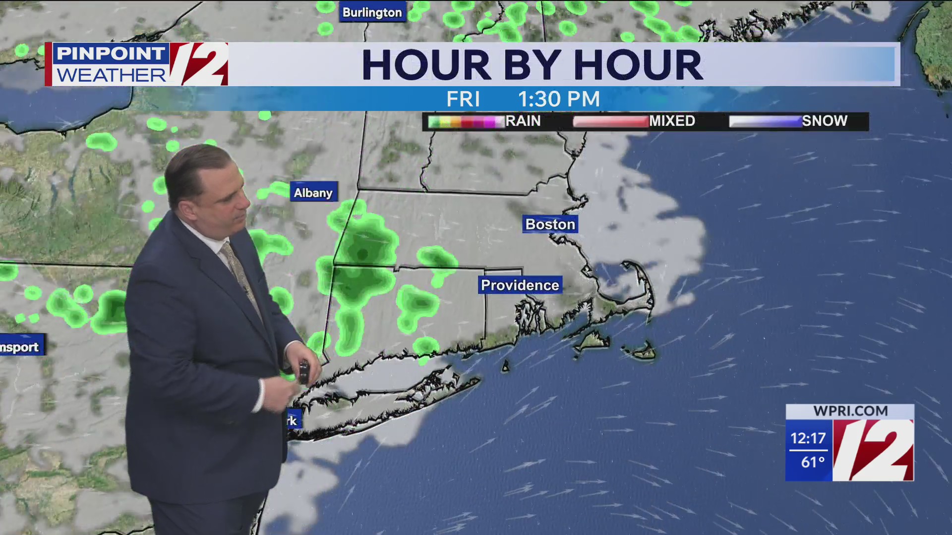 WPRI 12 weather forecast for 5/8/26: Shower or two this afternoon; rain ...