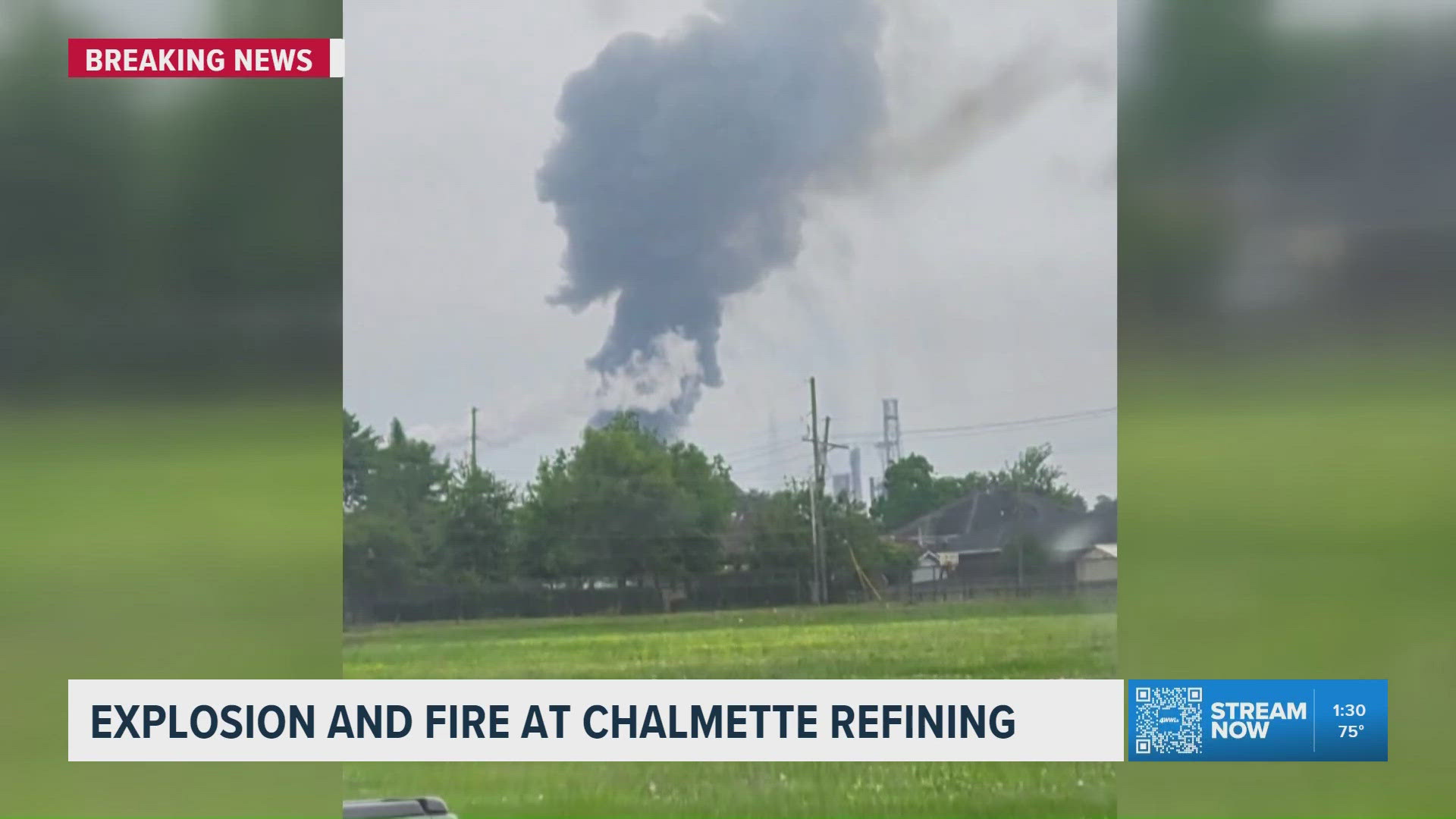Officials respond to explosion, fire at Chalmette refinery
