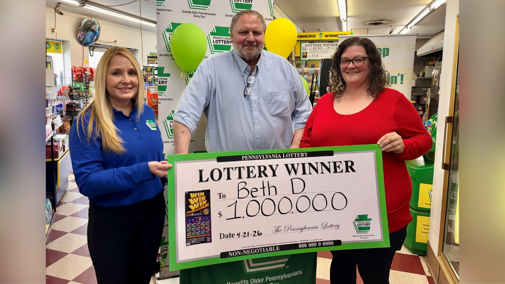 Pennsylvania mom wins $1 million from lottery scratch-off: "I just ...