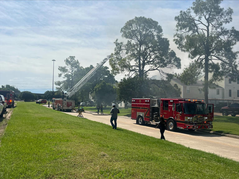 Townhome fire reported on Oden Street