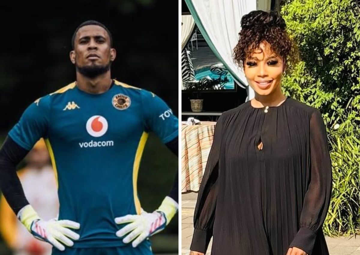 Kaizer Chiefs goalie posts pics of wife after Kelly Khumalo viral pic