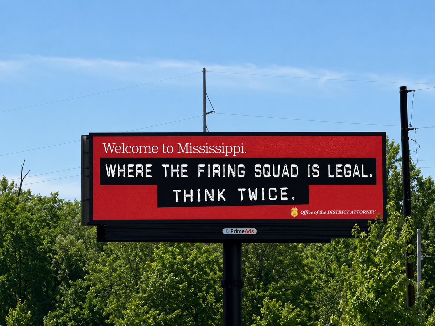 Miss. district attorney launches 'firing squad' ad campaign to deter crime