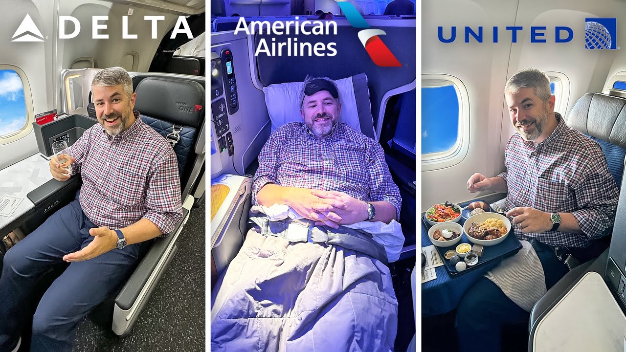 I flew business class on 3 airlines ️