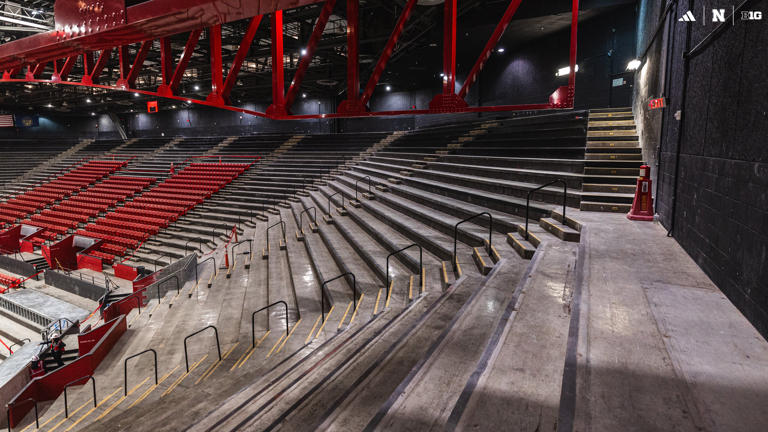 Nebraska Athletics: Expansion of John Cook Arena is in full swing to ...