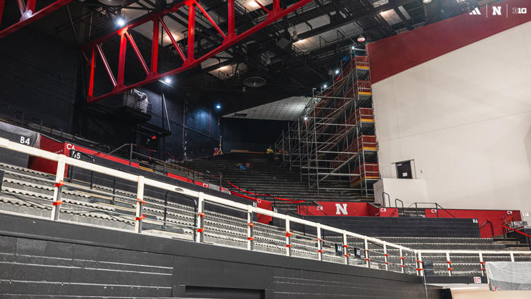 Nebraska Athletics: Expansion of John Cook Arena is in full swing to ...