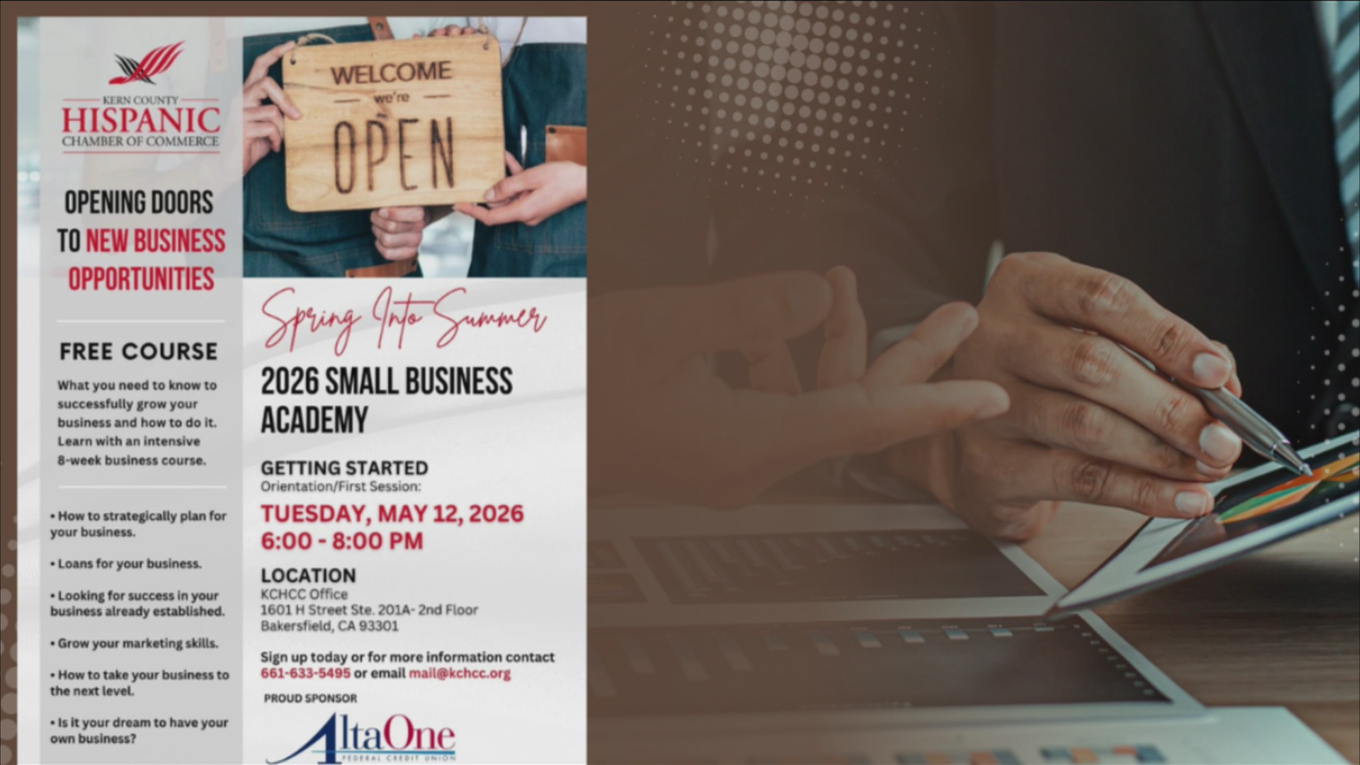 Small business academy to begin Tuesday