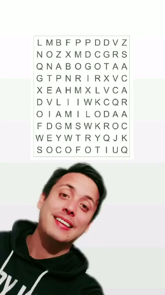 Sopa de letras de capitales de América Latina