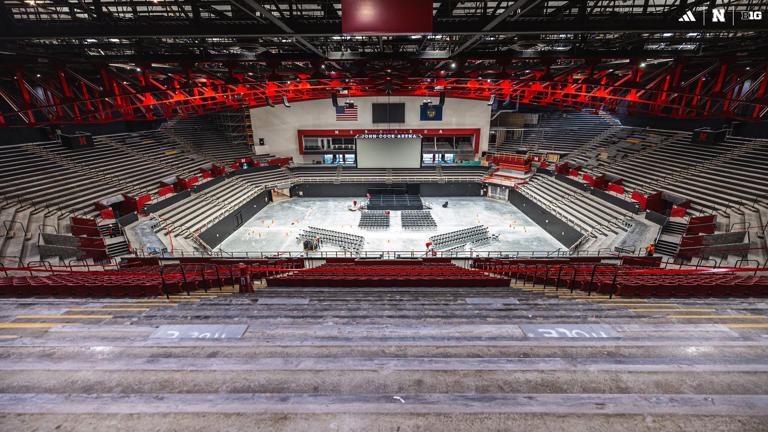 Nebraska Athletics: Expansion of John Cook Arena is in full swing to ...