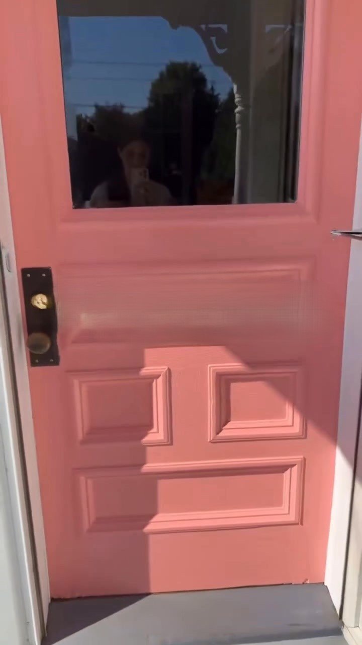 That practical mom’s pink door refresh