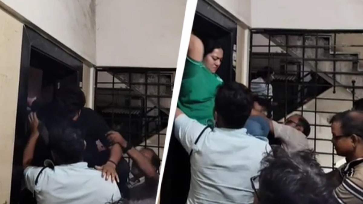 Seven rescued after overloaded lift stalls at Pune's Shankar Plaza