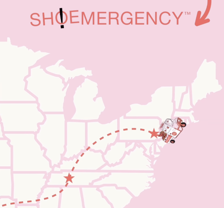DSW shoemergency glam-bulance, NYC