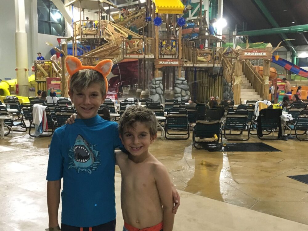 Splashing around at the Great Wolf Lodge Anaheim with kids 2026