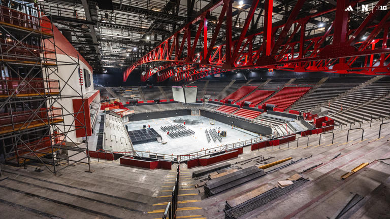 Nebraska Athletics: Expansion of John Cook Arena is in full swing to ...