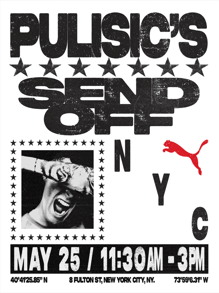 CHRISTIAN PULISIC NYC SEND-OFF WITH PUMA, NYC