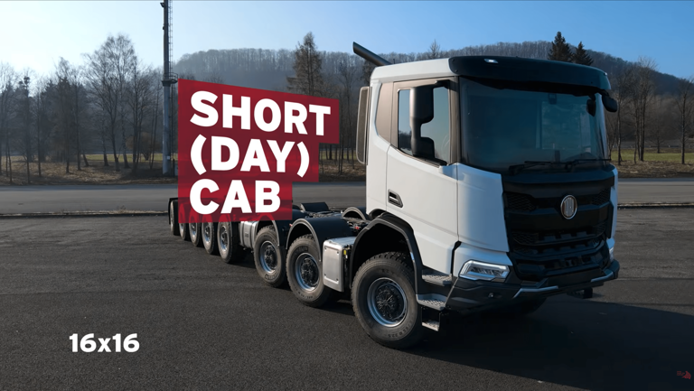 Disturbingly long 16-wheel-drive semi-truck looks like a centipede