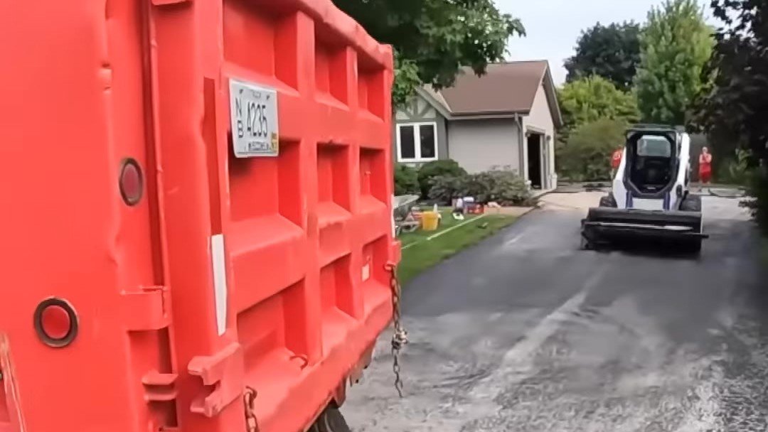 Repairing a cracked driveway
