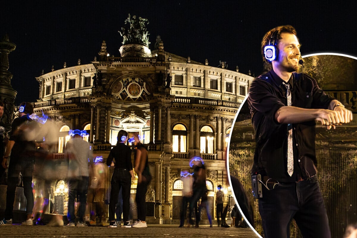 Dresden im Party-Fieber: Tanzen mit Kopfhörern unter freiem Himmel