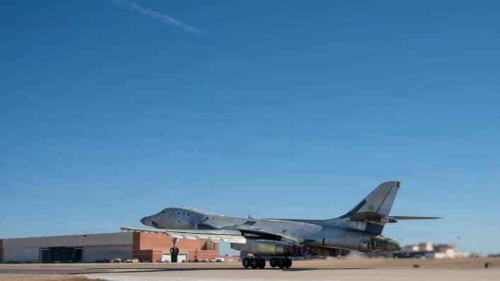 B-1B bomber Rage returns to service after restoration