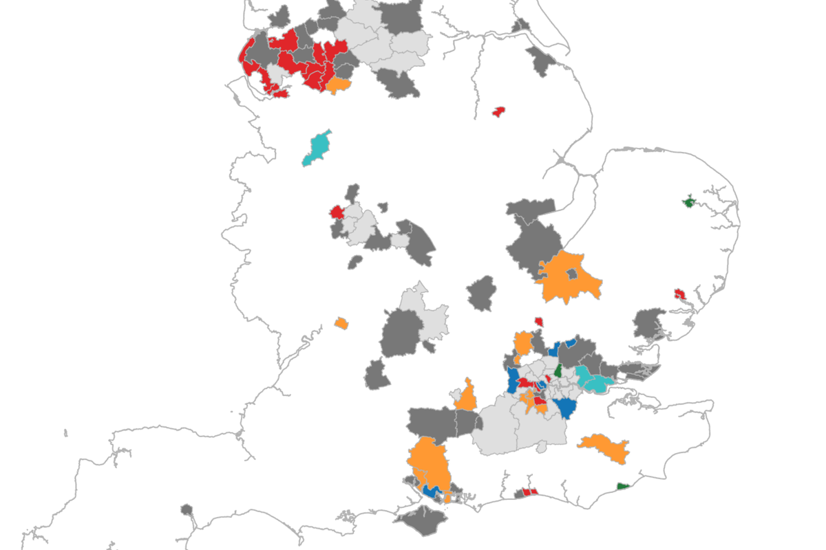 Local elections 2026: Live results map for every vote across UK today