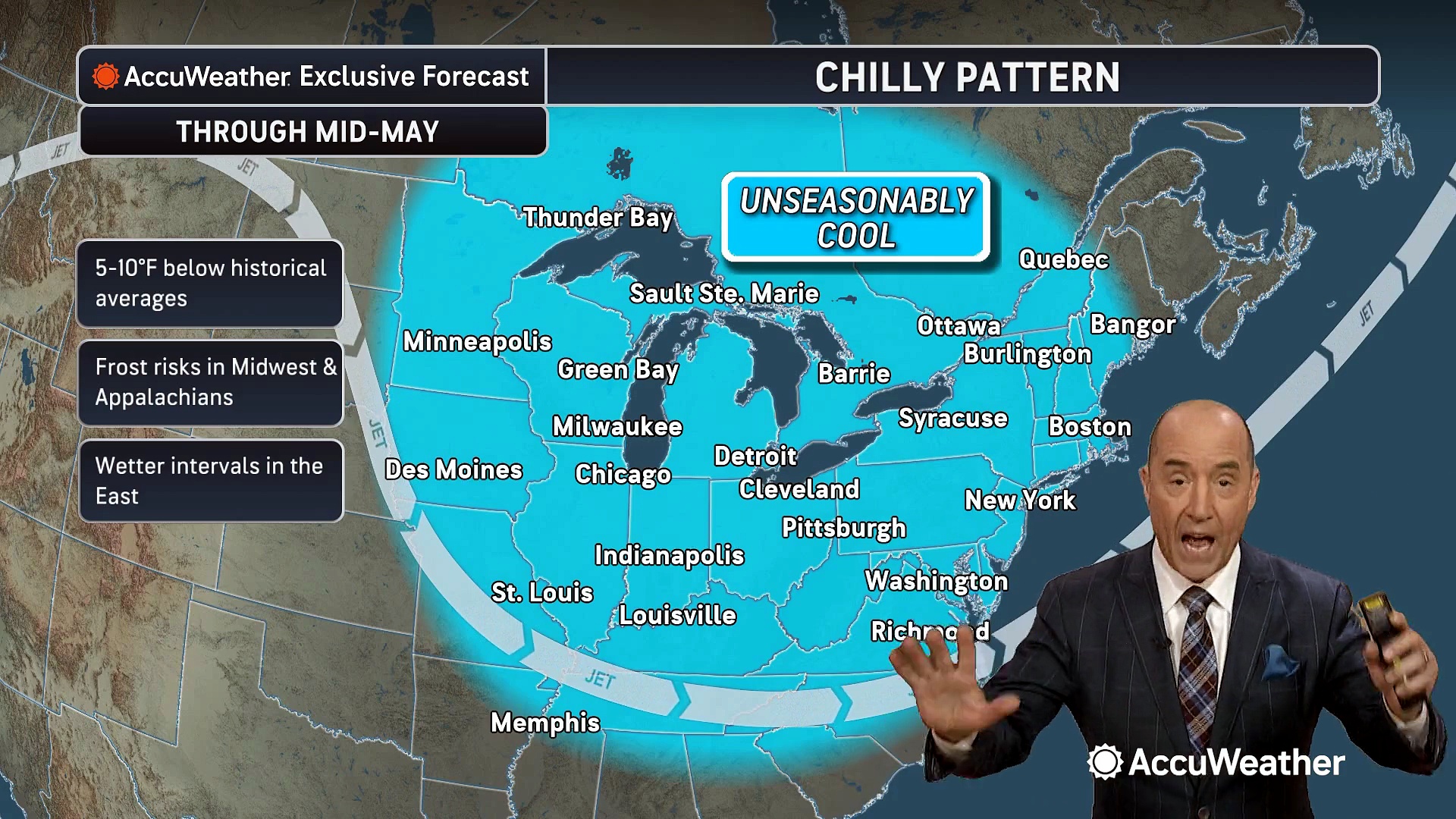 Cool pattern to linger a little longer in the Northeast