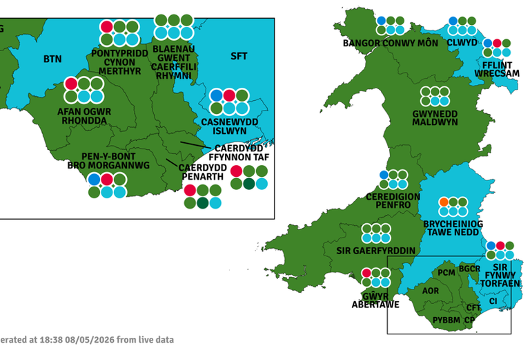 Wales' Senedd election results 2026 in full as new political map of ...