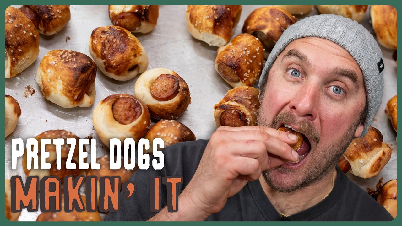 Prepare pretzel bite pigs in a blanket for the perfect game day snack