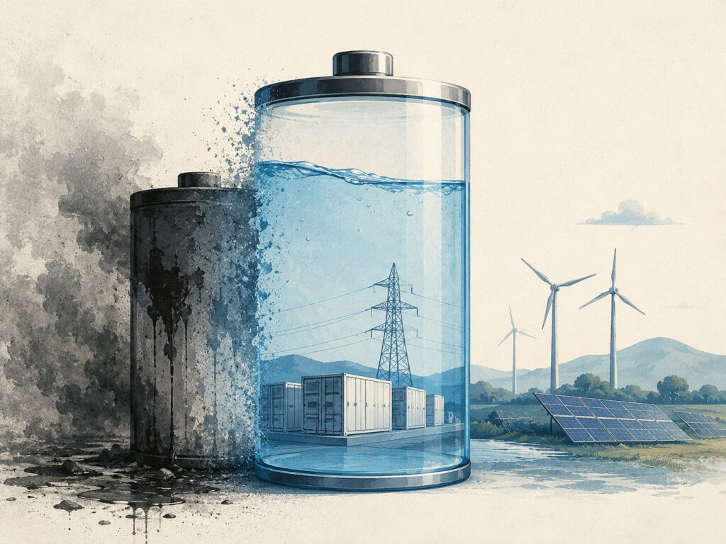 Scientists make water-based battery that could last 300 years using ...