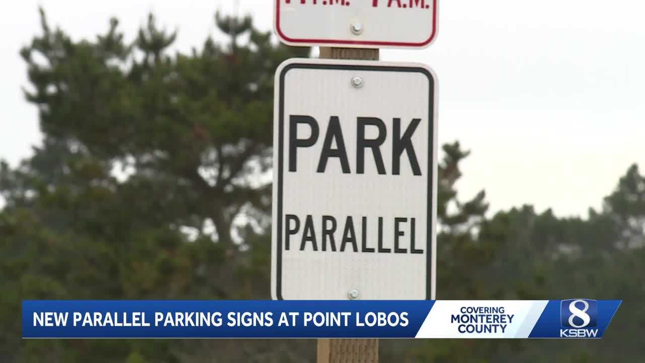 New parallel parking signs installed to manage traffic near Point Lobos