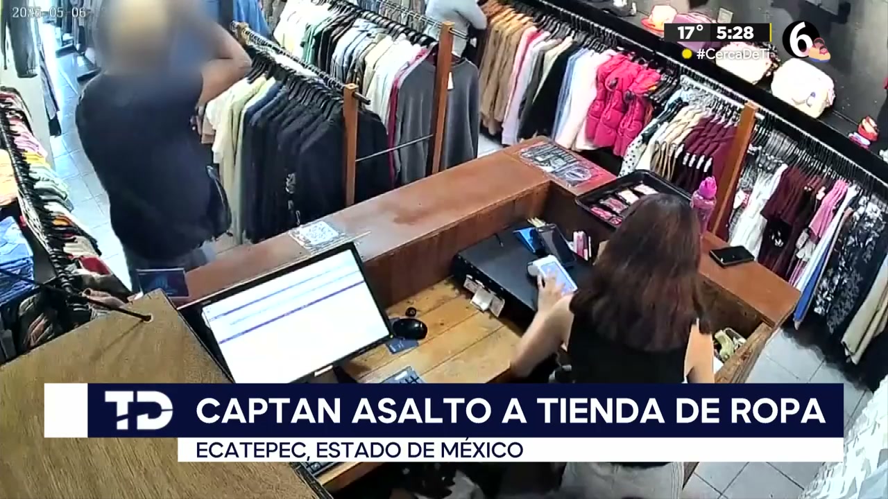 Video | Hombre amenaza a empleadas y roba tienda de ropa en Ecatepec