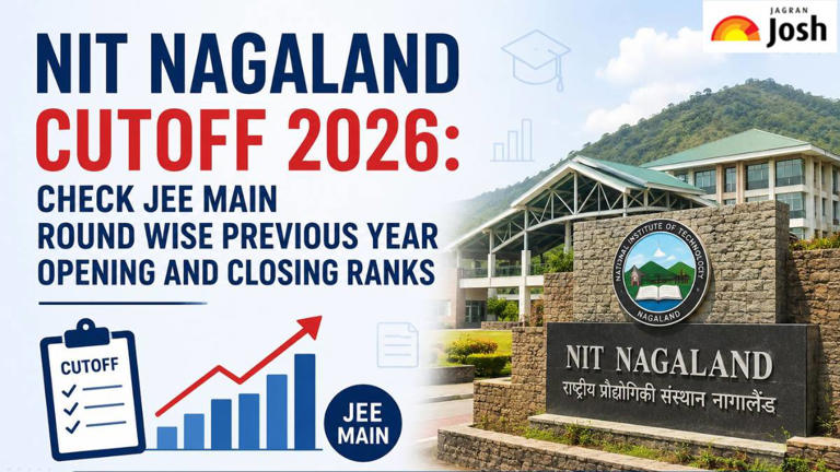 NIT Nagaland cutoff 2026: Check JEE Main round wise previous year ...