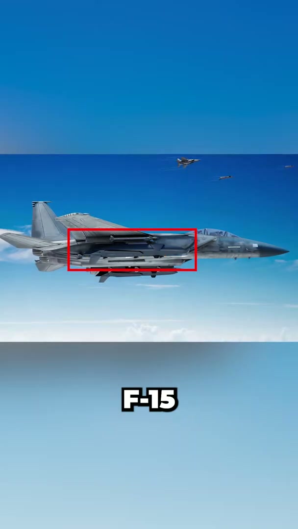 Why is this aircraft attached to this F-15's wing?