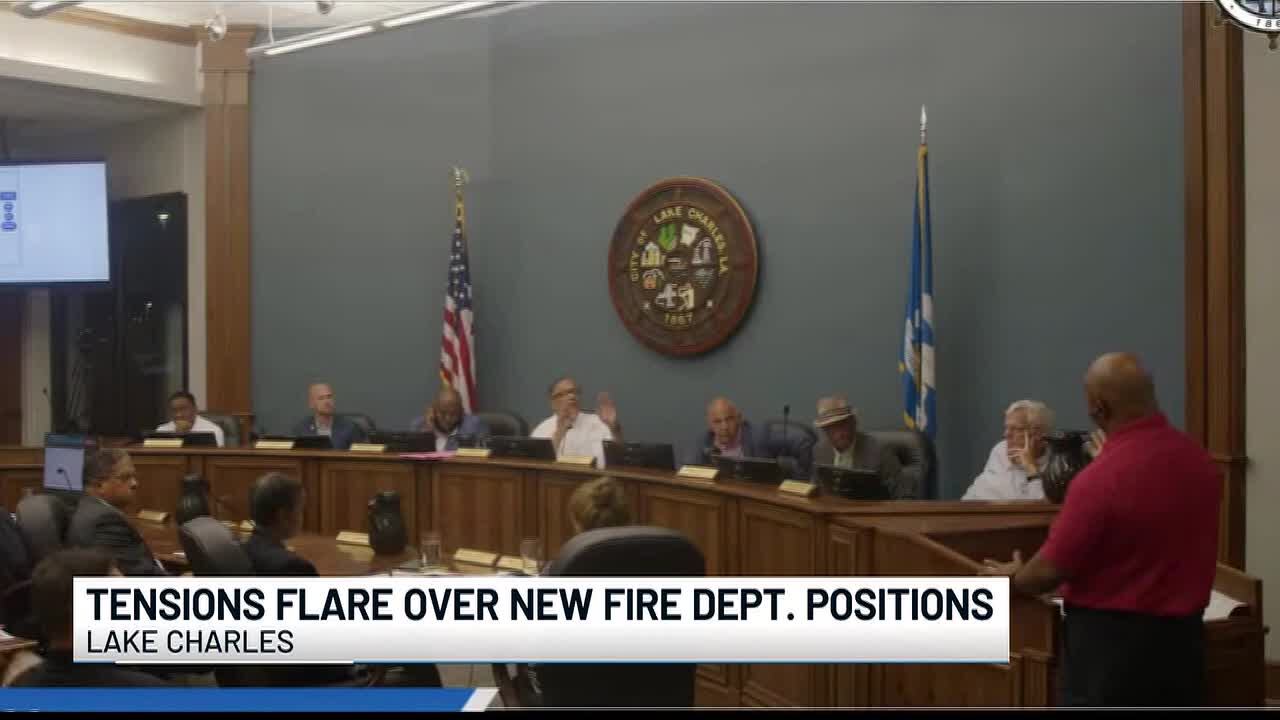 Lake Charles Fire Department ordinance sparks heated council meeting