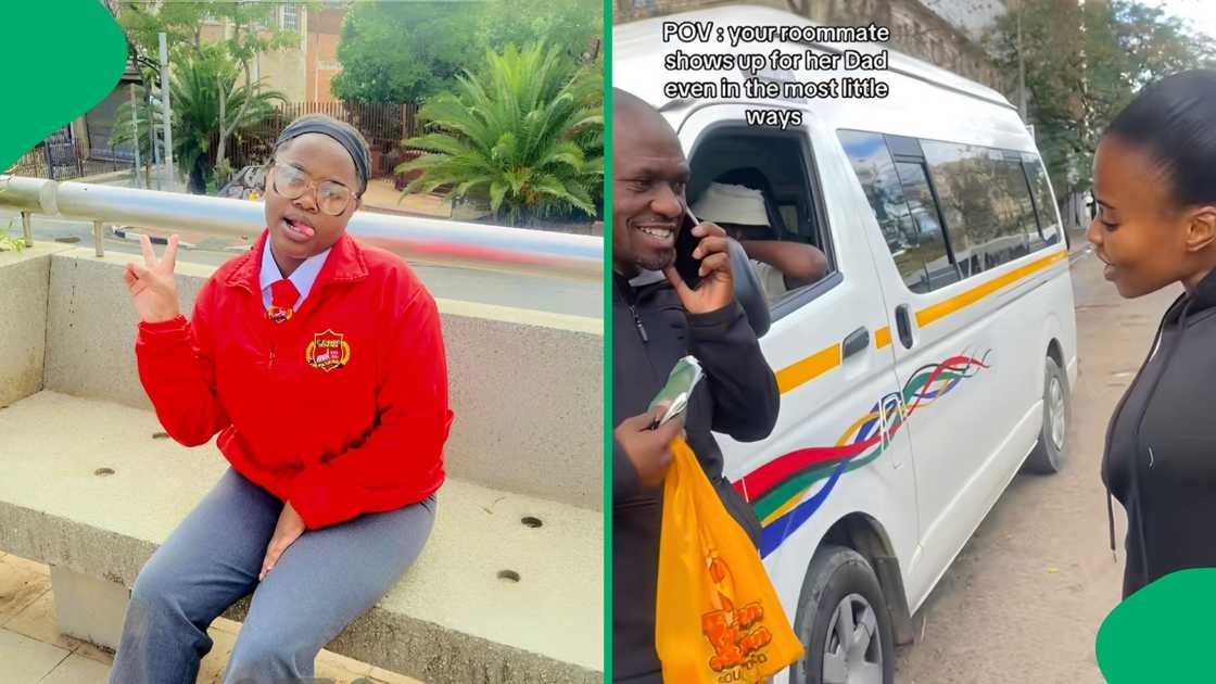 Effects of a present dad: Student visits taxi rank to surprise her ...
