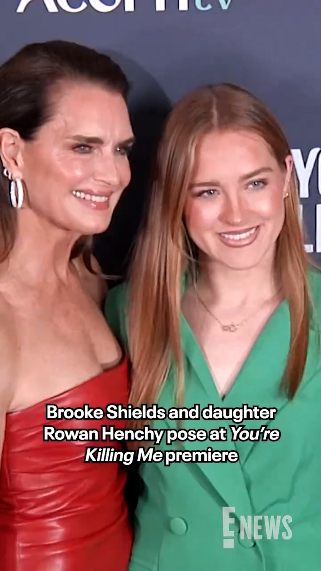 Brooke Shields and her daughter for "You're Killing Me"