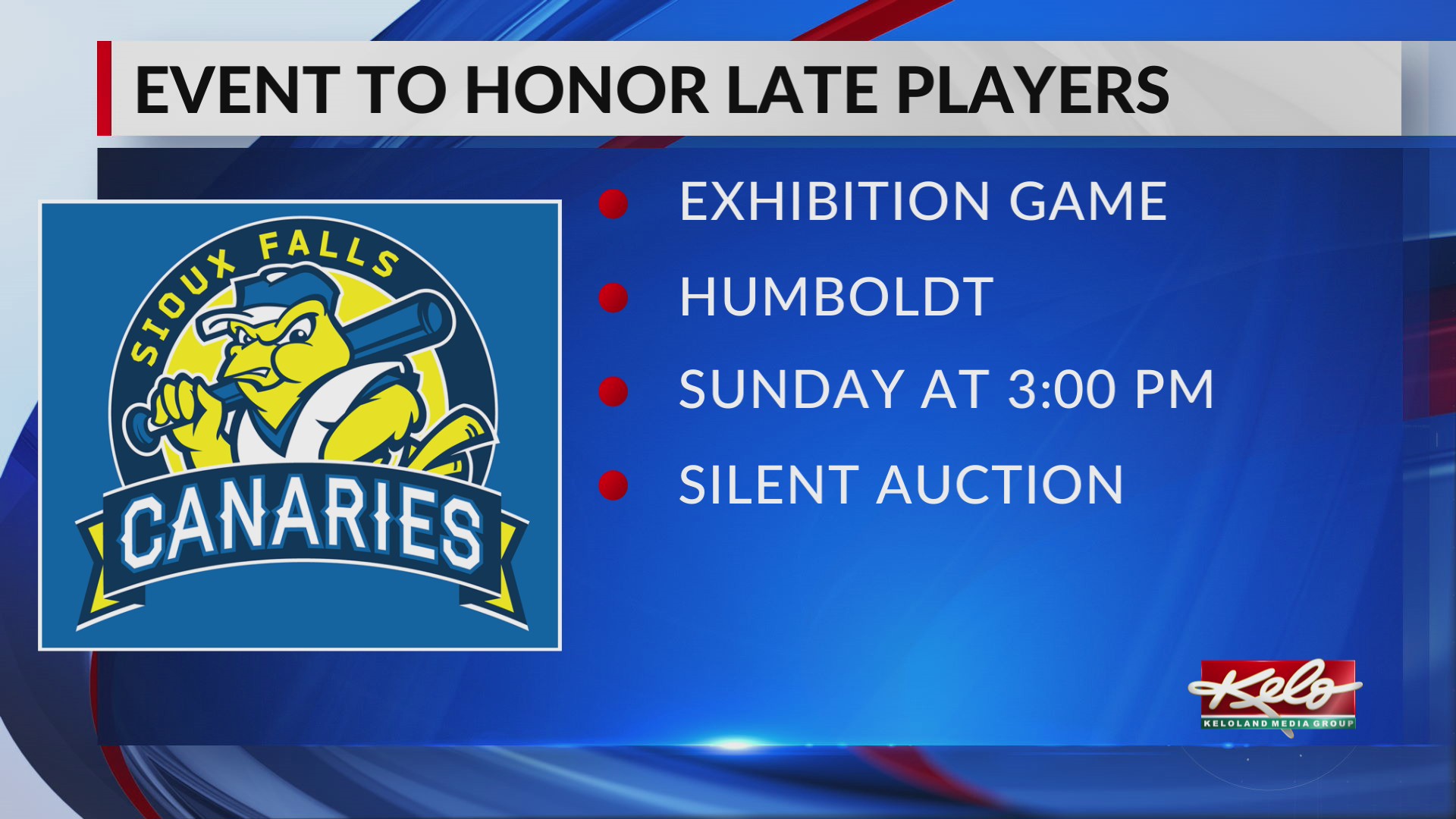 Canaries, Humboldt unite for memorial baseball event