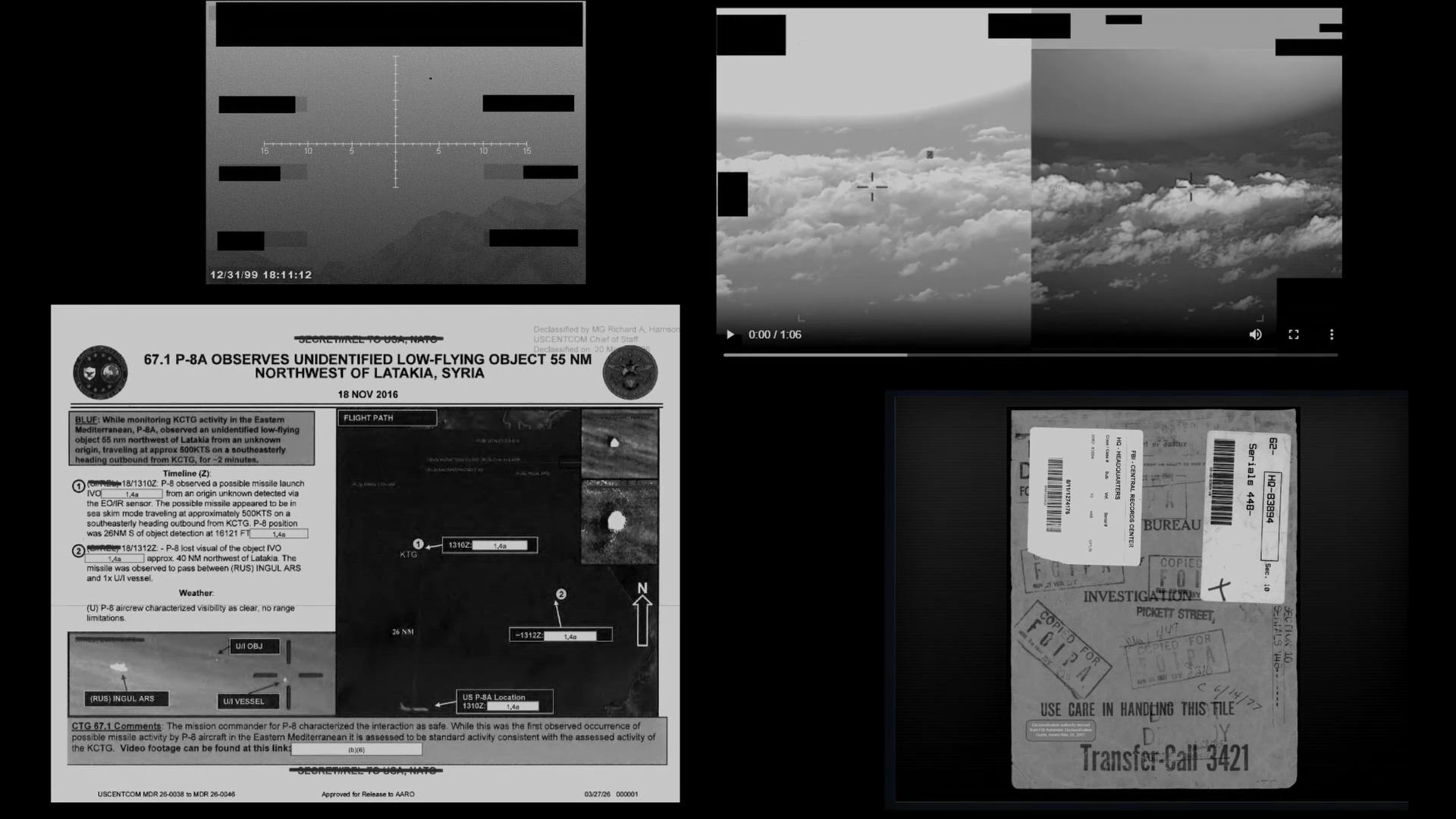 First batch of UFO files is released as Trump urges the public to draw ...