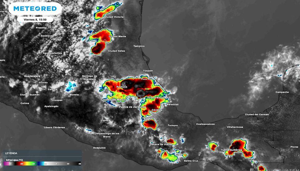 Aviso por tormentas con posible granizo con viento fuerte en Veracruz ...