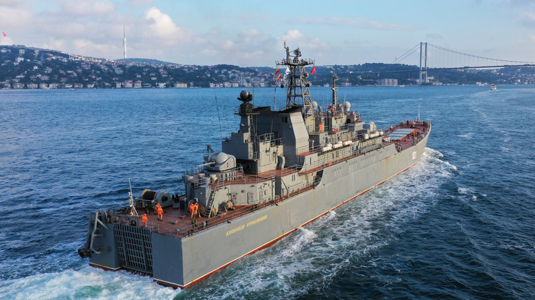 Why do Russian ships have red decks?