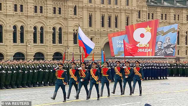 No tanks, we're at war! Putin oversees stripped-down Victory Day parade ...